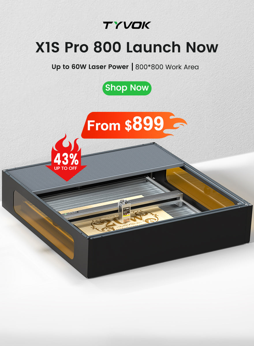 Tyvok Spider レーザー彫刻機およびカッター